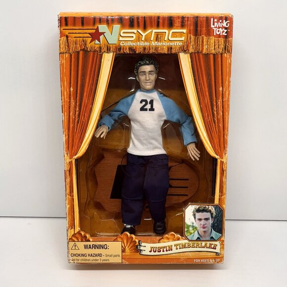 Living Toyz | Toys | Vtg 200 Nsync Justin Timberlake Doll Marionette ...